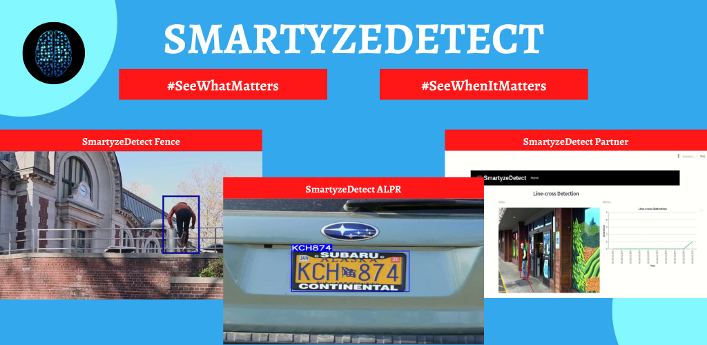 SmartyzeDetect | AI powered video monitoring | ALPR | Object detection | Cloud APIs